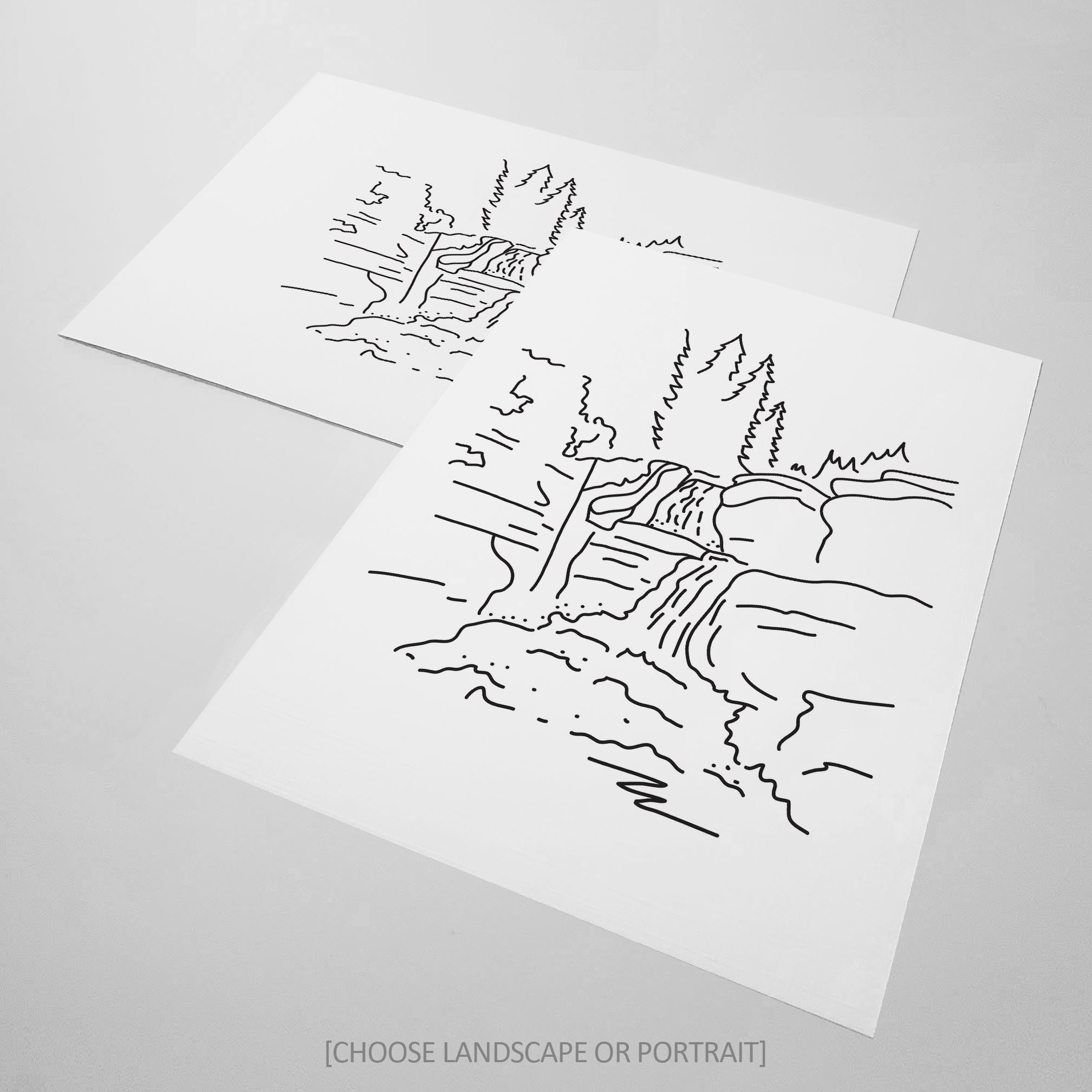 Hot Springs National Park Line Art Drawing Unframed Print | Etsy