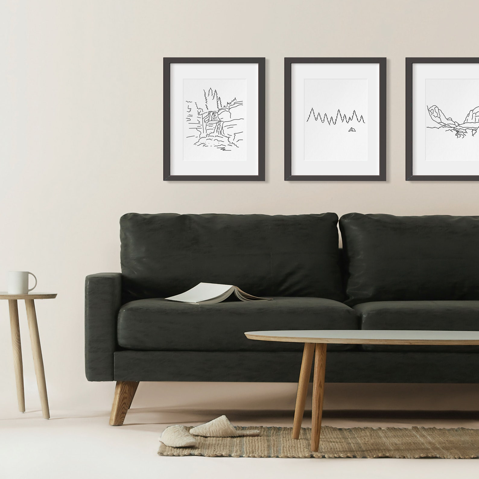 Hot Springs National Park Line Art Drawing Unframed Print | Etsy