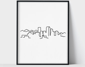 Denver Skyline | Etsy
