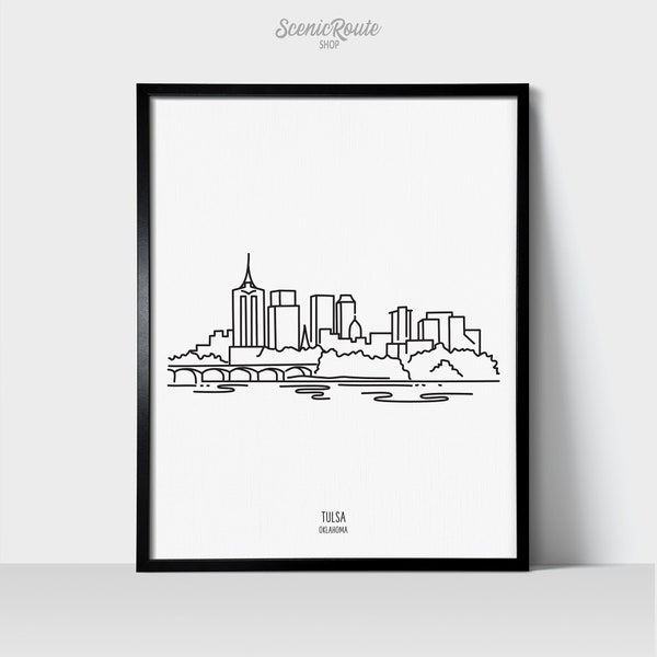 Tulsa Skyline - Etsy