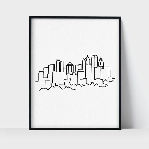 Atlanta Skyline - Etsy
