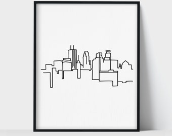 Minneapolis Line Art - Etsy