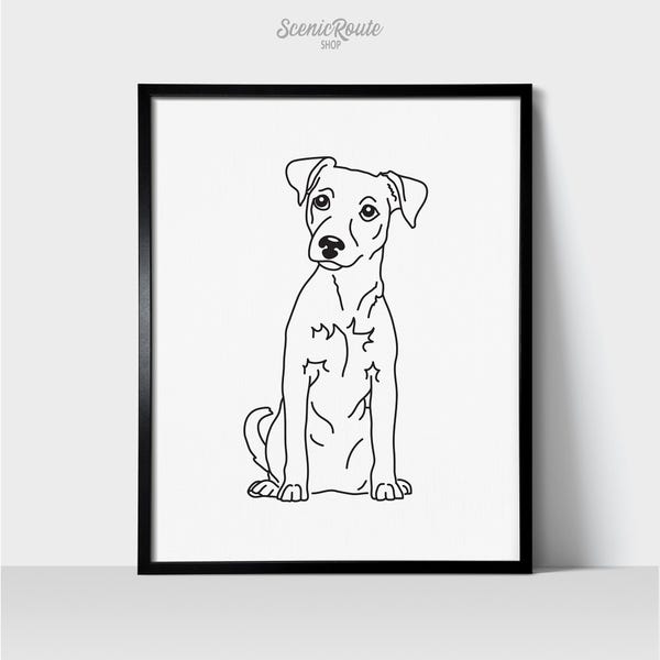 Jack Russell Drawing - Etsy