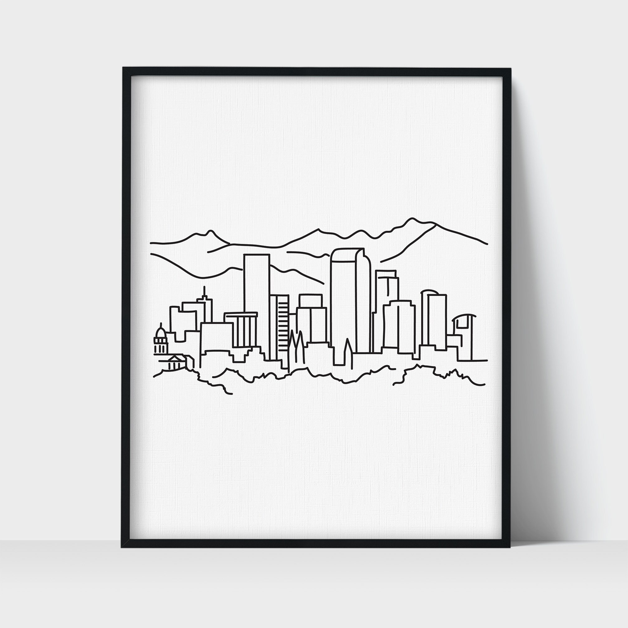 Denver Line Drawing