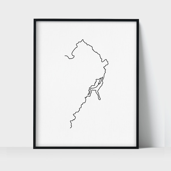 Country Line Art Drawings