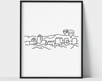 New Mexico Line Art - Etsy