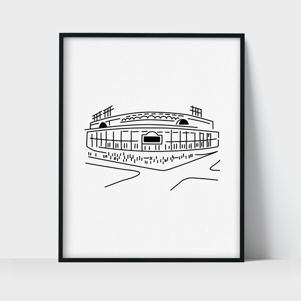Chicago Cubs Print - Etsy