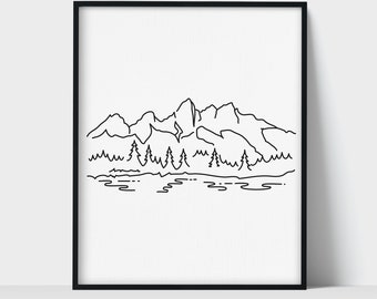 Grand Teton National Park Poster Subpar Parks Poster - Etsy