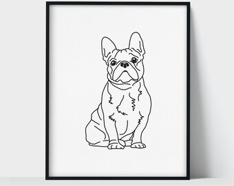 French Line Drawing - Etsy