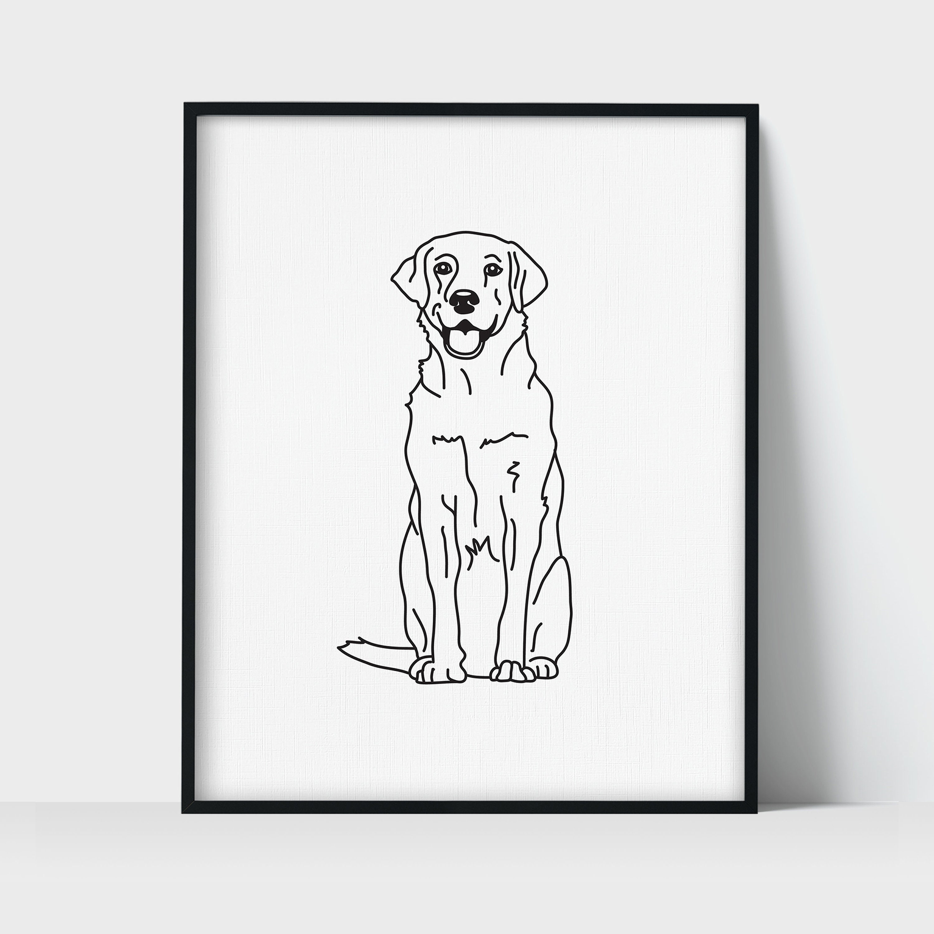 Lab Dog Drawing