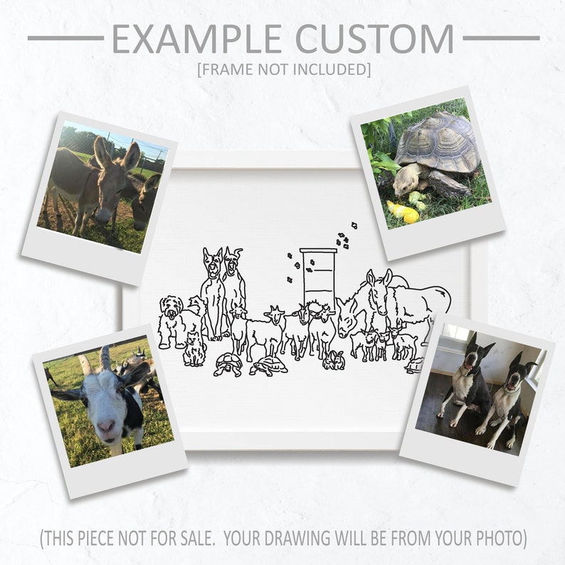 Custom Artwork Digital Download From Your Own Photo Line Art | Etsy