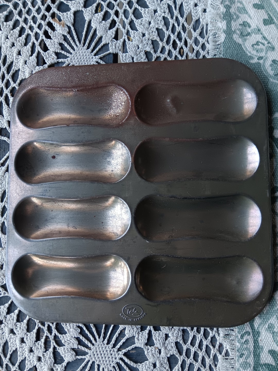 Vintage Metal Lange Du Chat Pan or Cats Tongue Cookie Baking Pan Made ...