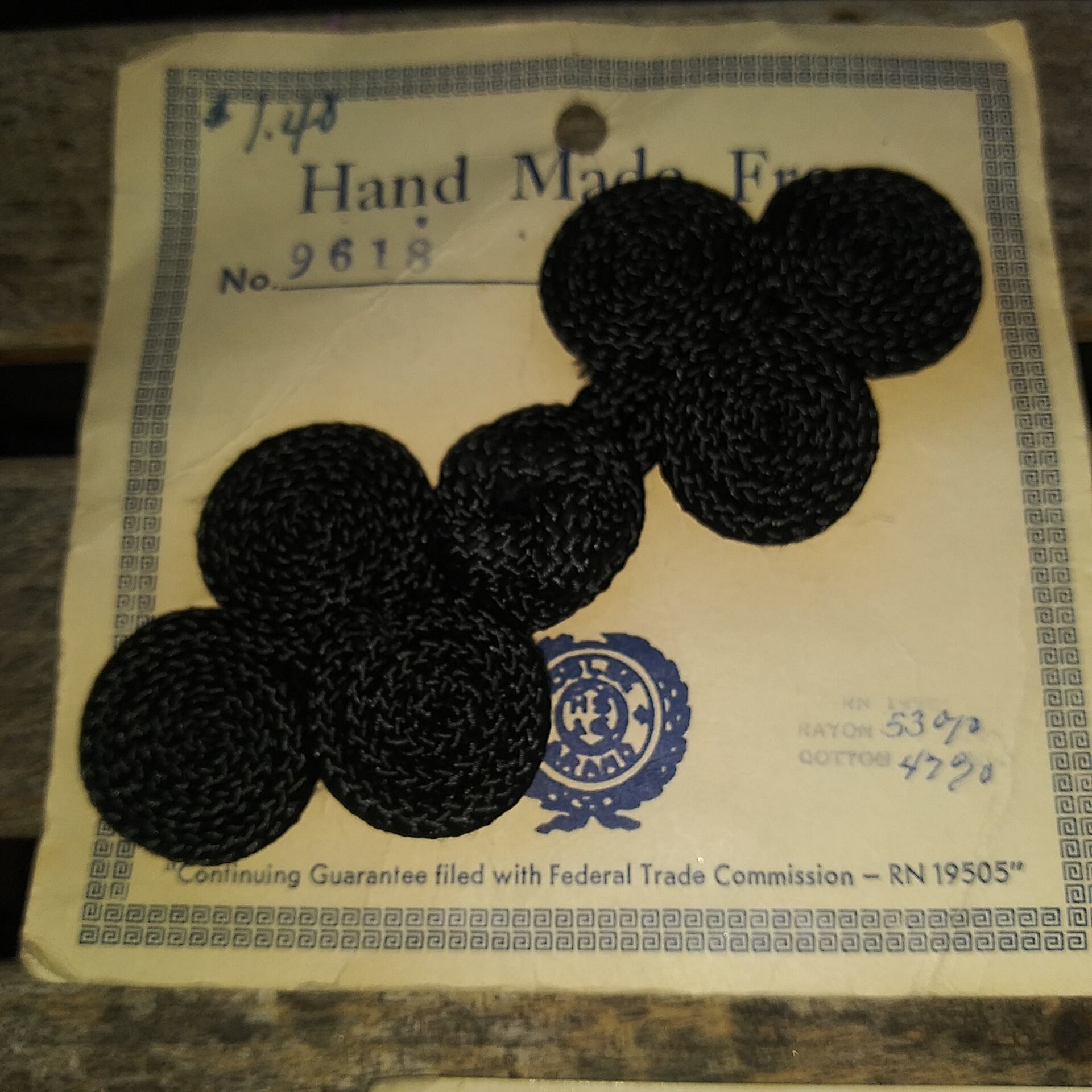 Vintage Hand Made Set of Frog Closures for Clothing or Decor - Etsy