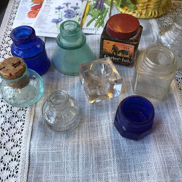 Glass Ink Bottle - Etsy