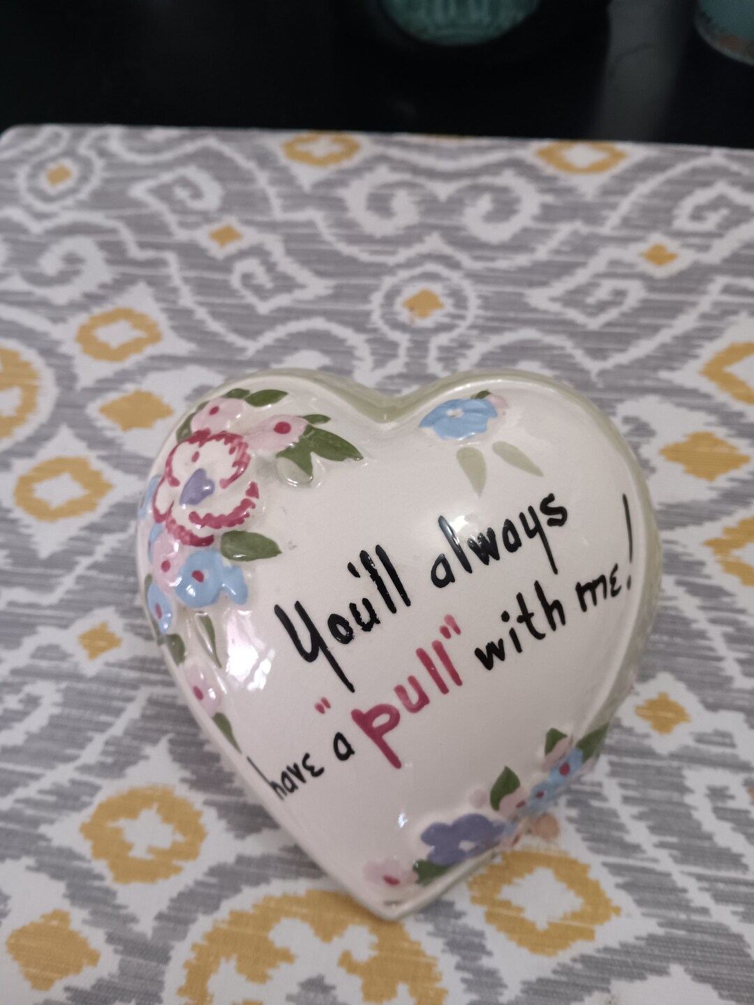 Vintage Cleminson Pottery String Holder " You'll Always Have a Pull ...