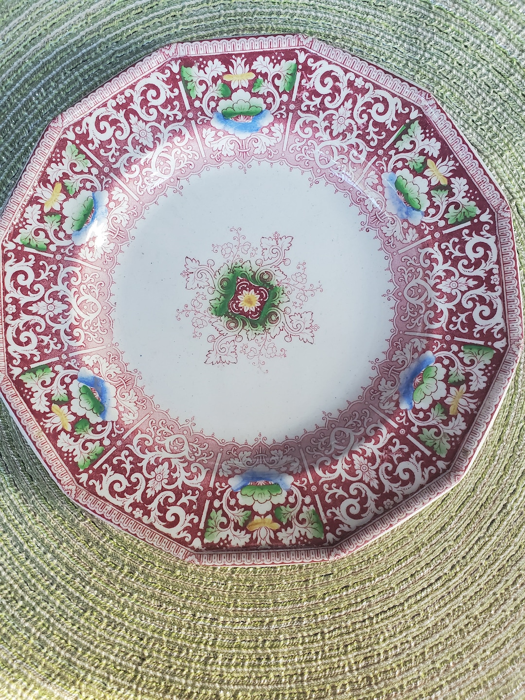 Vintage Zamara Pattern Ironstone Plate by Tyndale and Mitchell - Etsy