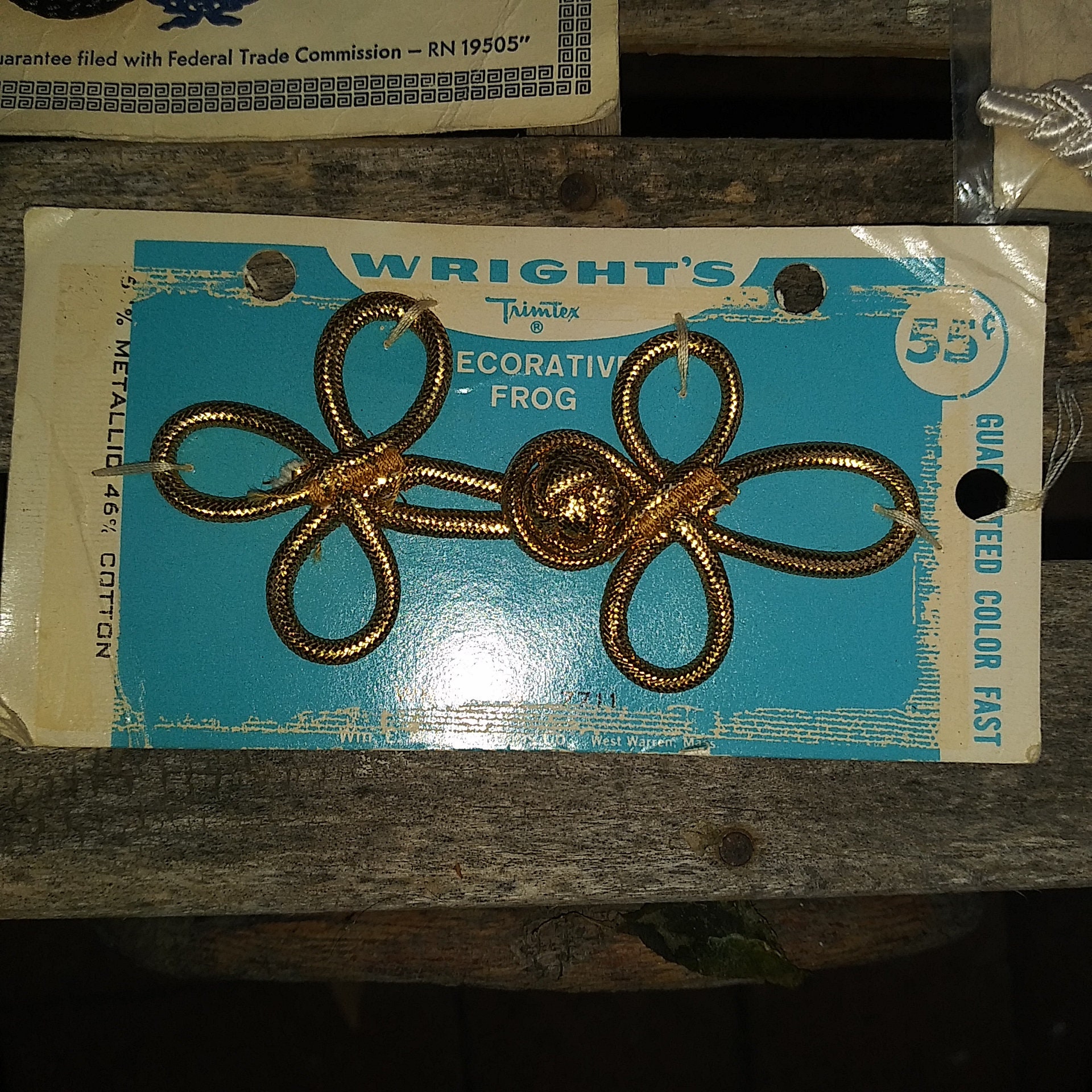 Vintage Hand Made Set of Frog Closures for Clothing or Decor Braid ...
