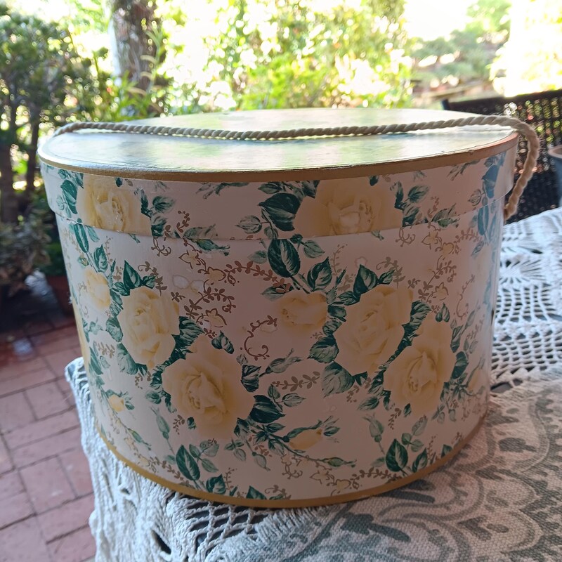 Vintage Hat Box - Etsy