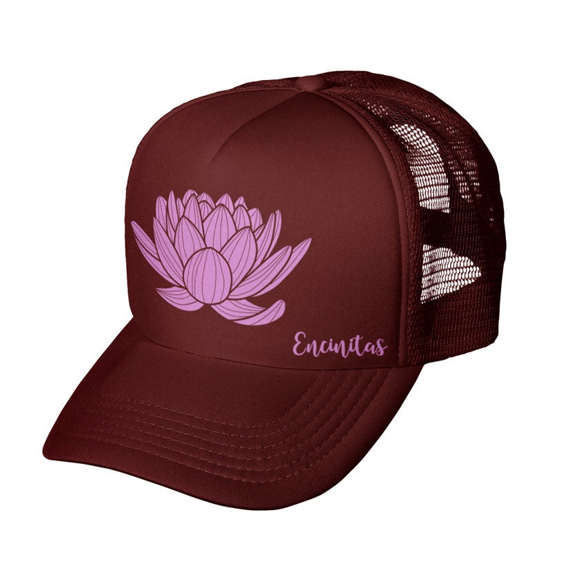 Lotus Trucker Hat - Etsy