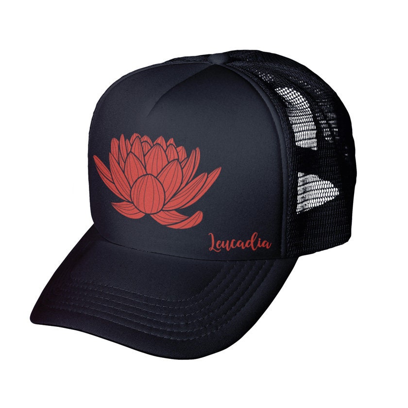 Lotus Trucker Hat - Etsy