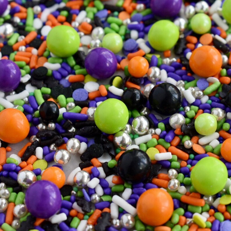 Edible Sprinkles Monster Mash Sprinkle Mix Halloween | Etsy