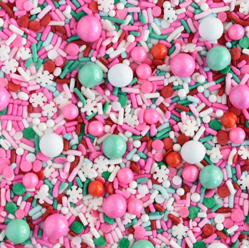 Sprinkes Snow Cute Sprinkle Mix Christmas Winter - Etsy