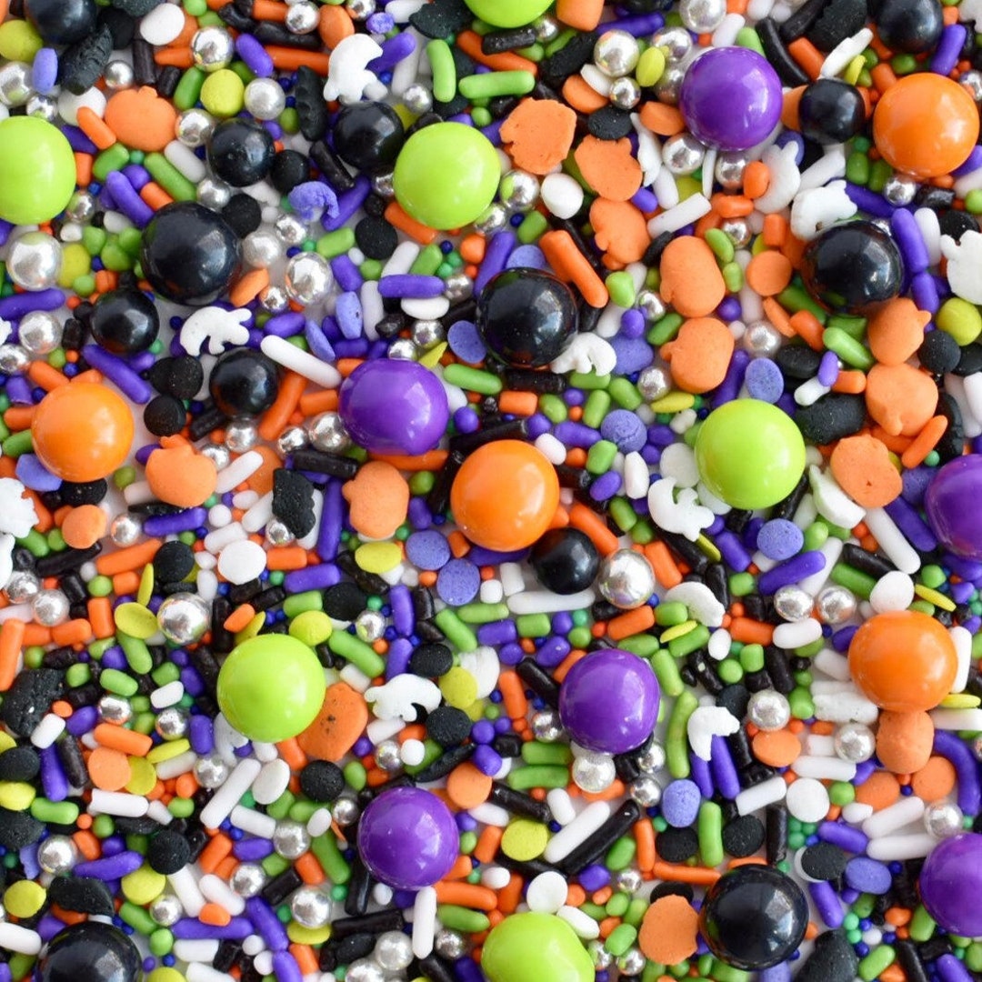 Edible Sprinkles - Monster Mash Sprinkle Mix - Halloween Sprinkles - Etsy