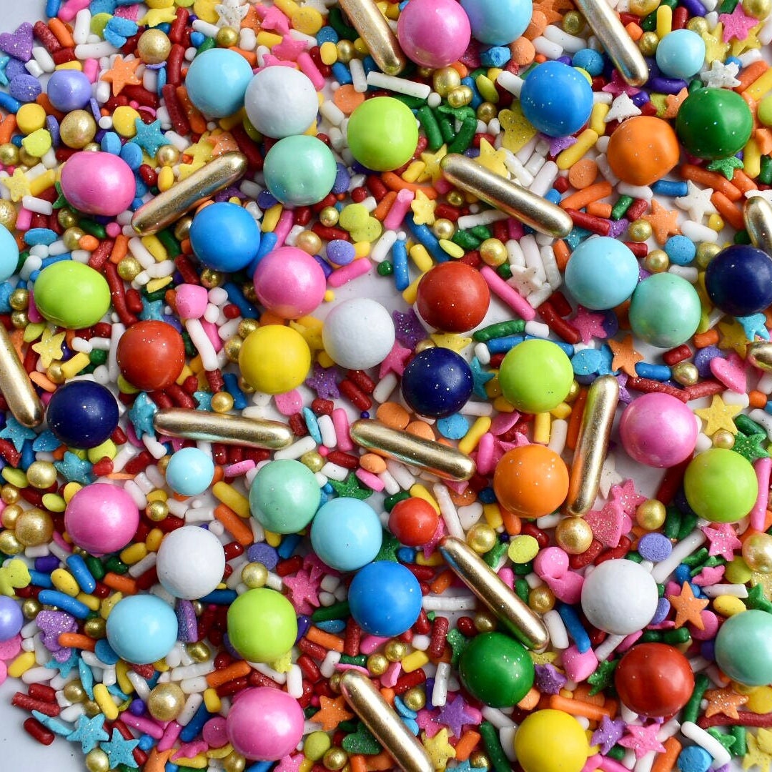 Sprinkles - at the End of the Rainbow Sprinkle Mix - 8 Oz - Etsy