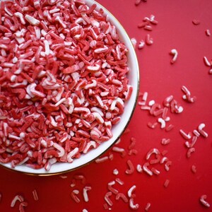 Sprinkles Peppermint Flavored Candy Cane Confetti Shapes | Etsy