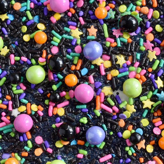 Edible Sprinkles Neon Cauldron Sprinkle Mix Halloween | Etsy