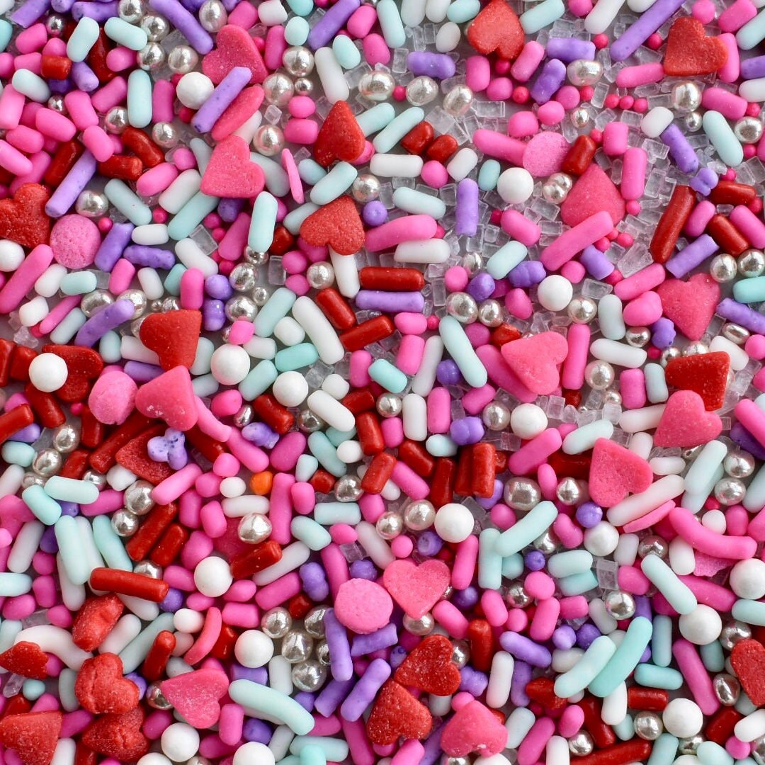 Edible Sprinkles - True Love Sprinkle Mix - Valentine's Day Sprinkles ...