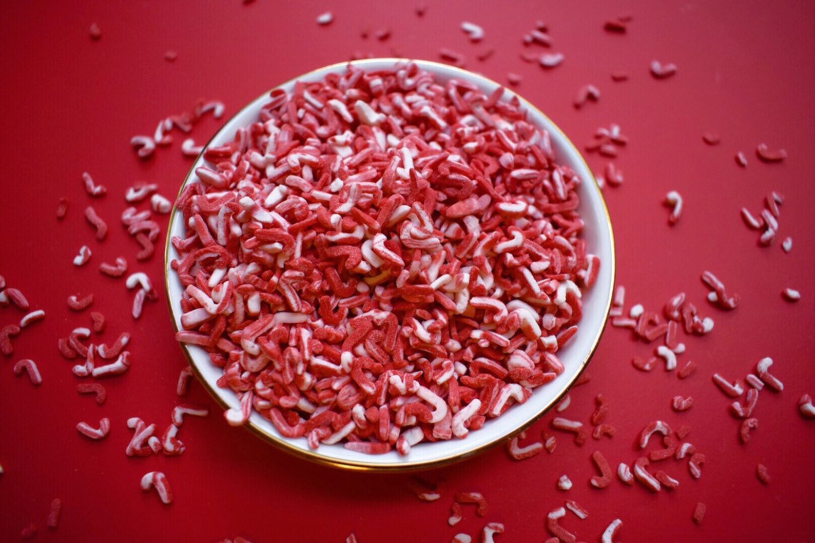 Sprinkles Peppermint Flavored Candy Cane Confetti Shapes | Etsy