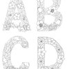 Printable Colouring Page - Letter L Floral Inspired - Lily & Lilac ...