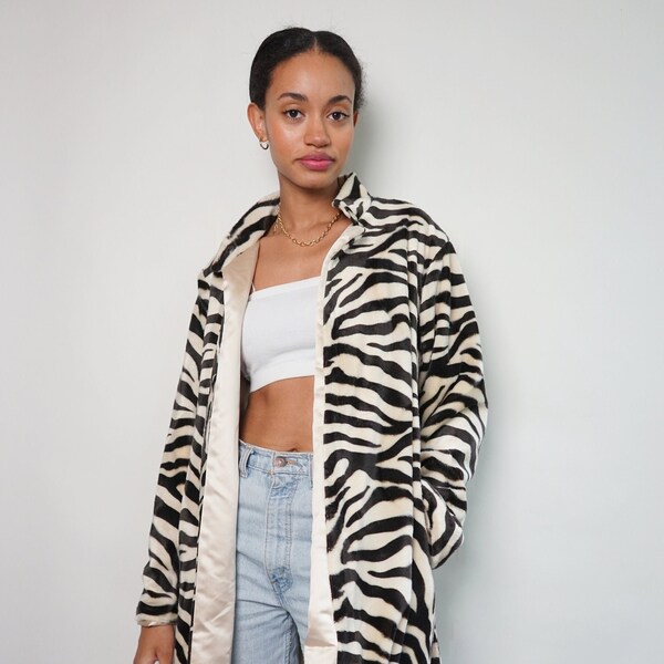 Tiger Print Coat - Etsy