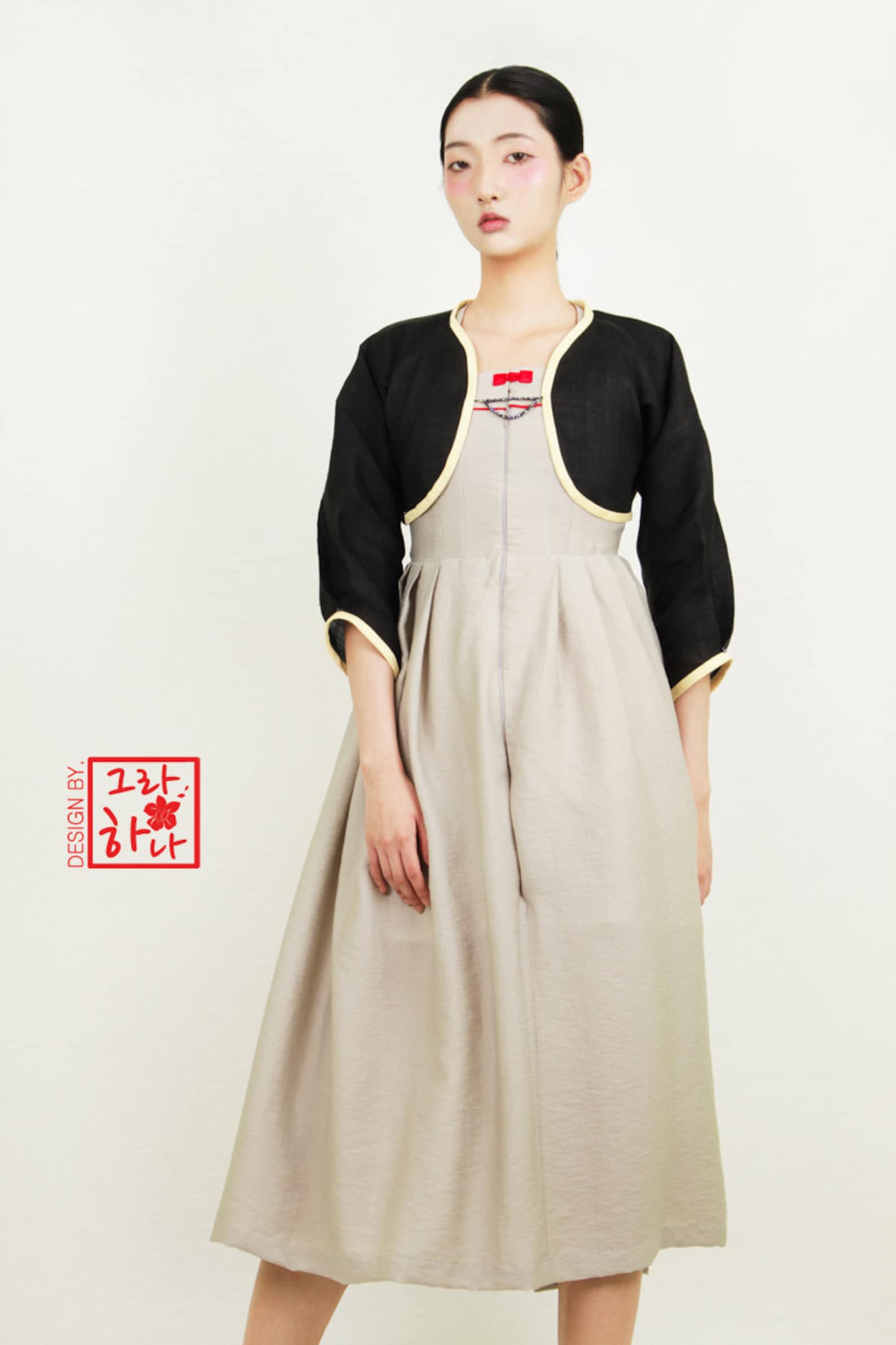 Granghana Bang-ryung(korea Traditional Square Shape Collar) Hanbok ...