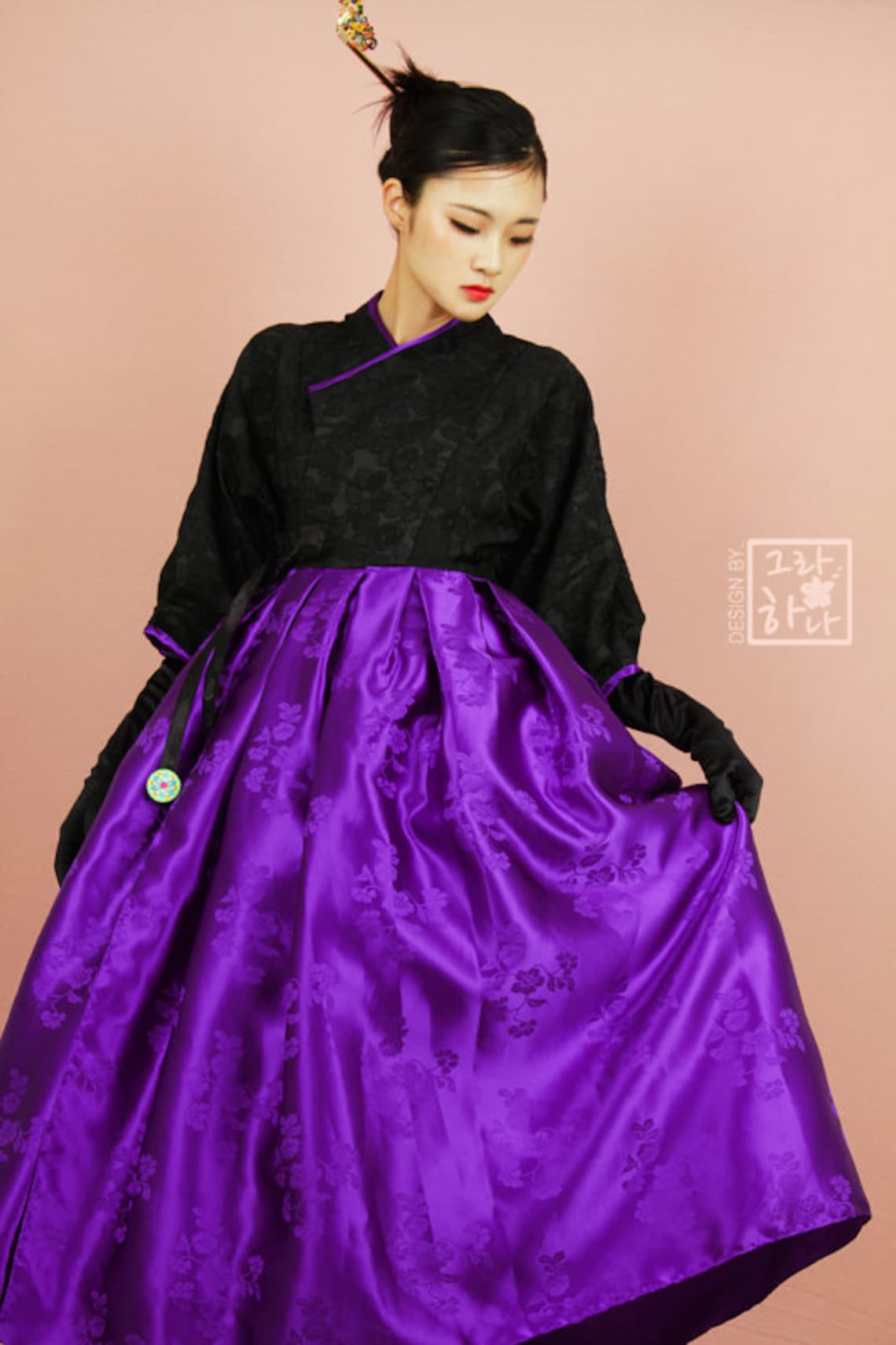 Granghana Silk Purple Cheolik Dress - Etsy