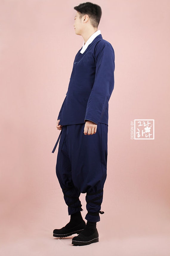 Granghana Navy Hanbok Set - Etsy