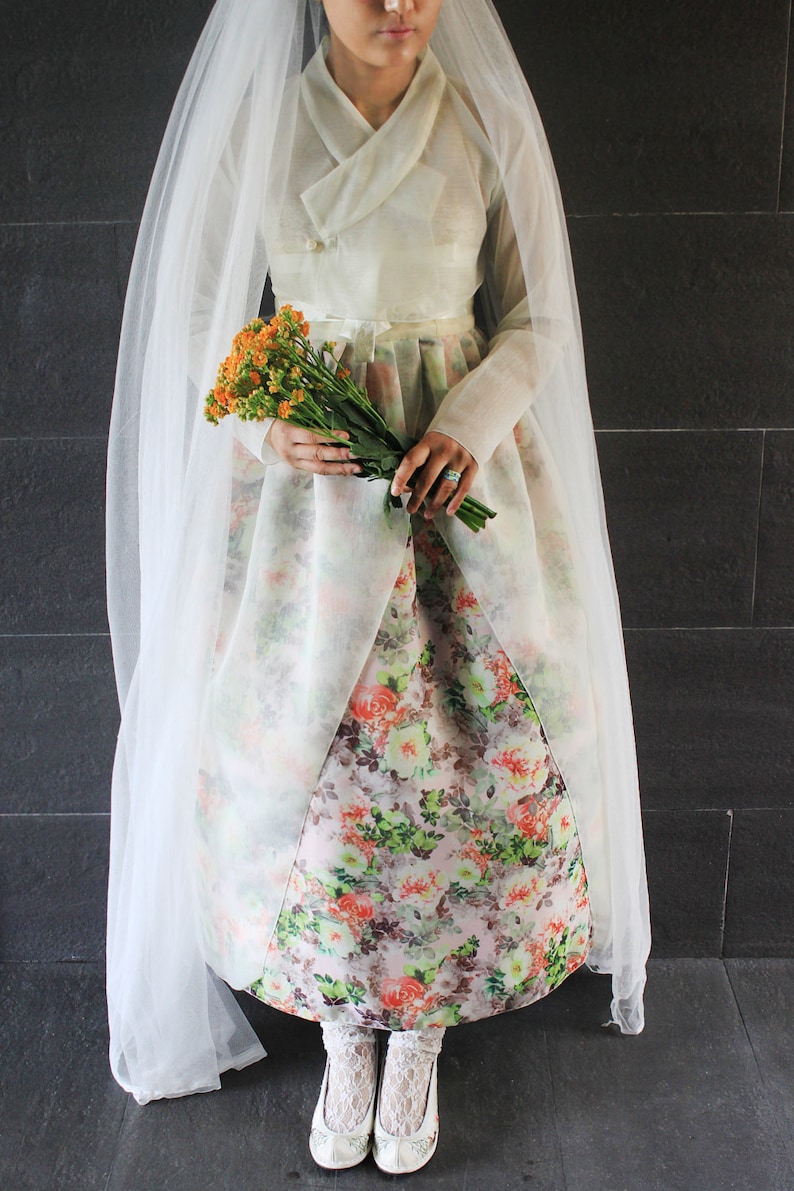 Kkaekki Hanbok Jeogori ivory - Etsy