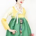 Green Sunflower Hanbok Set - Etsy