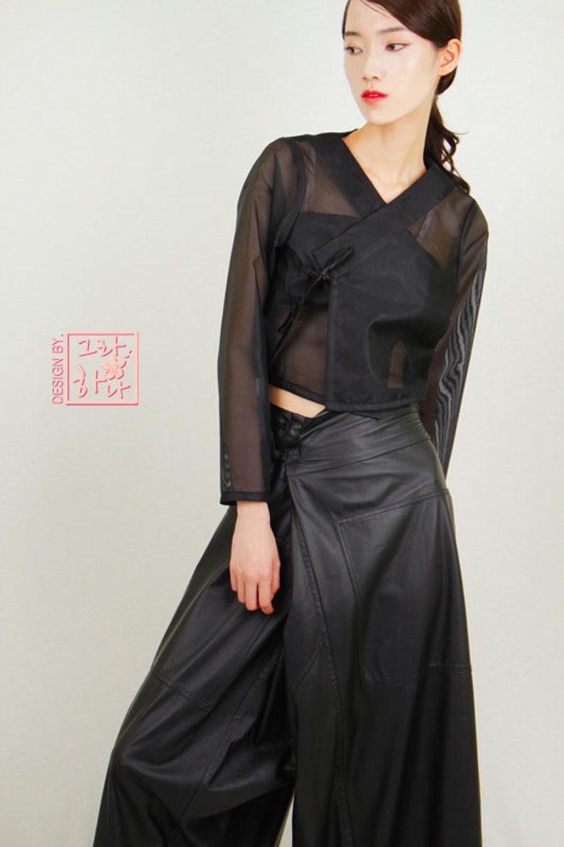Granghana Hangra See-through Jeogori (black) - Etsy