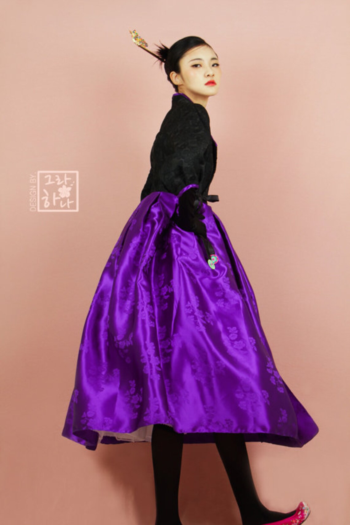 Granghana Silk Purple Cheolik Dress - Etsy