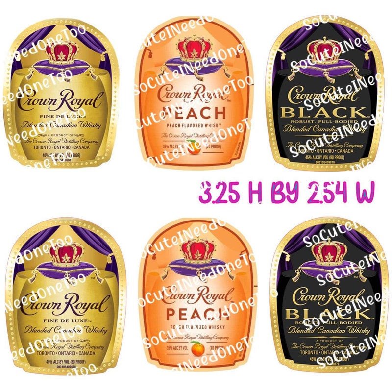 Crown Royal Label - Etsy