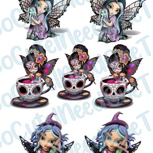 Fairies, Fairy Inspired, Fairy in Tea Cups (4 Different Options) on ...
