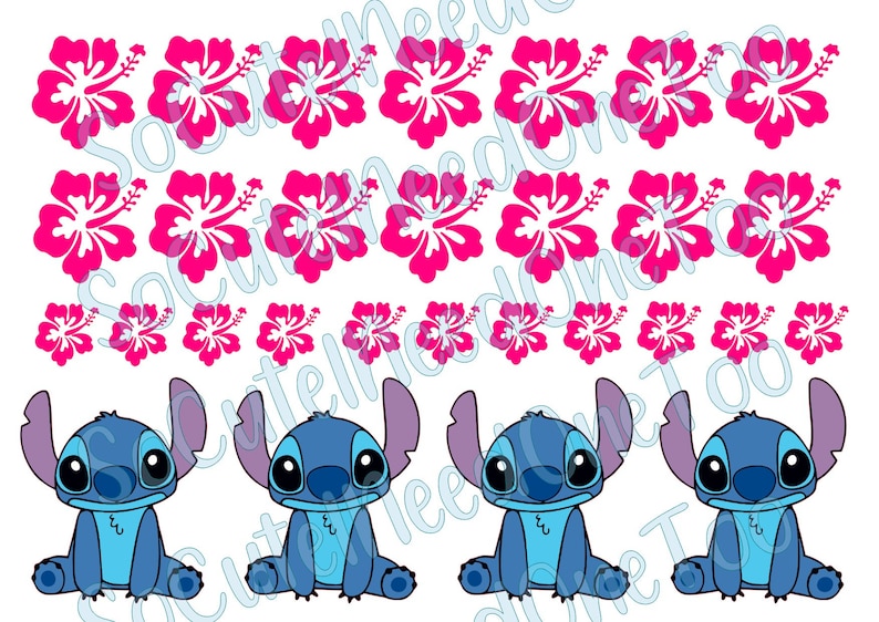 Lilo & Stitch Waterslides Stitch Inspired Decals 6 Different | Etsy