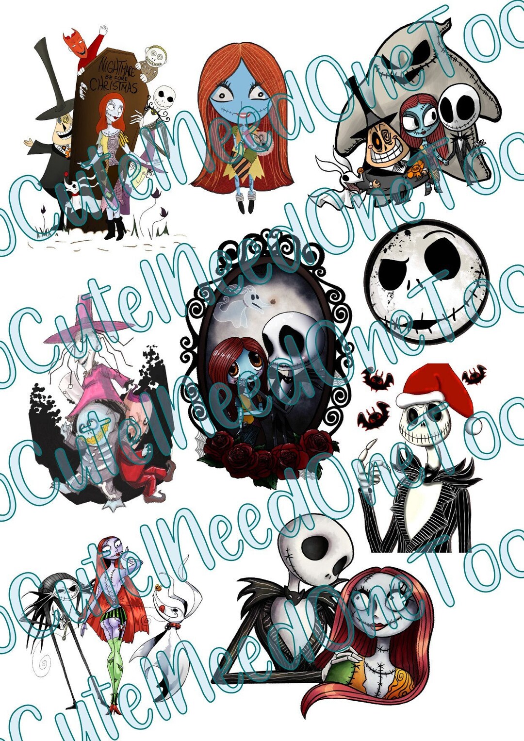 Jack & Sally, Nightmare Before Christmas, Oogie Boogie, Sally, Jack the ...