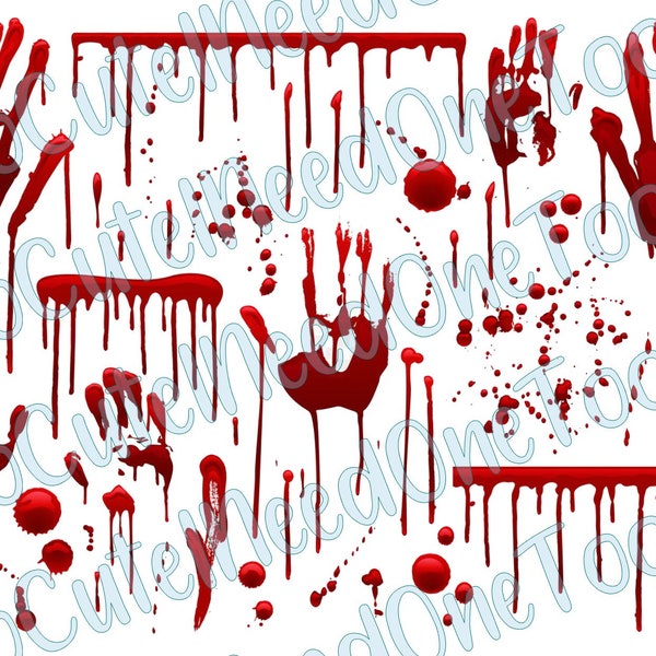 Blood Splatter Decal - Etsy