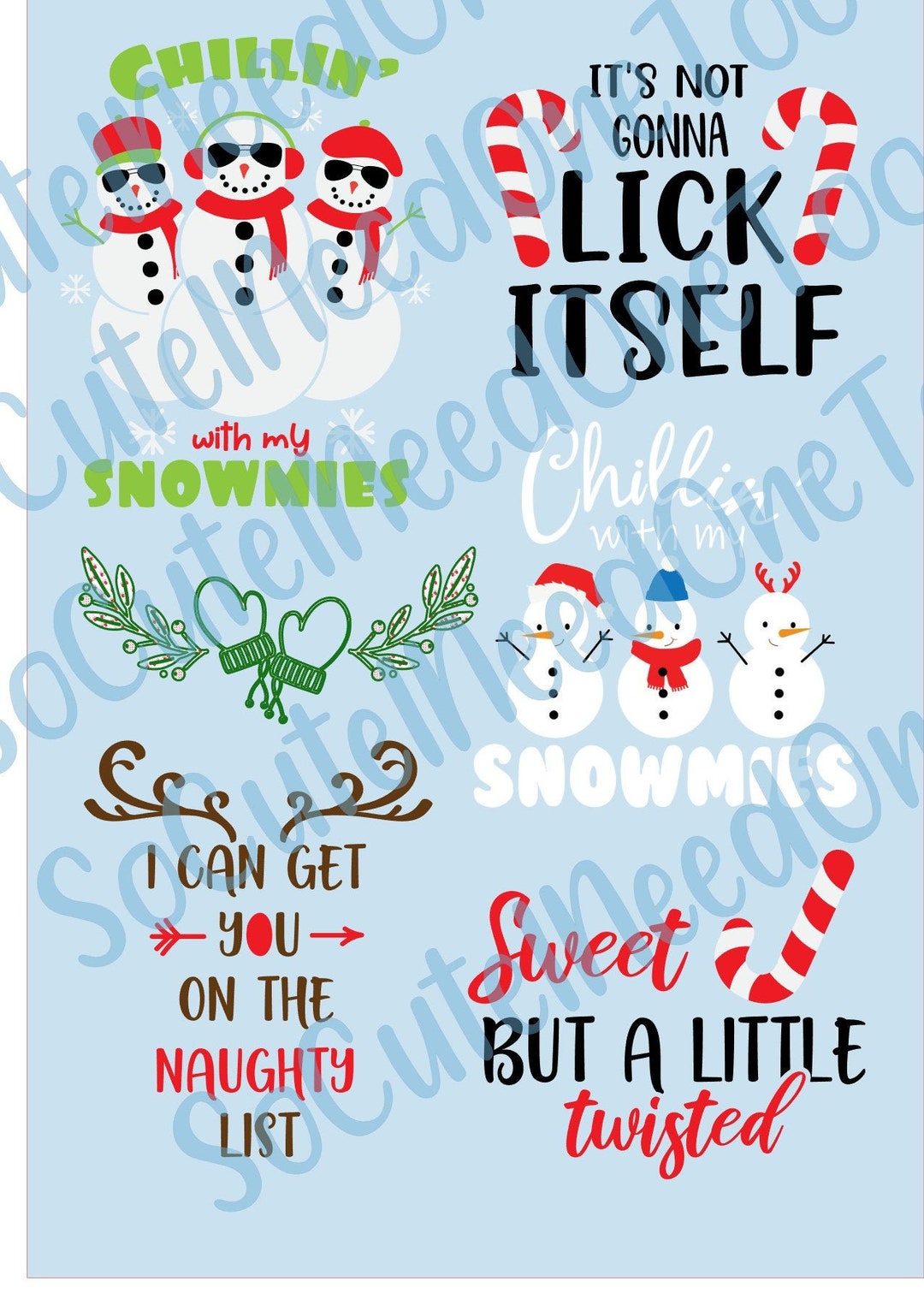 Christmas Decals Snowman Chillin With My Snowmies Snowman - Etsy