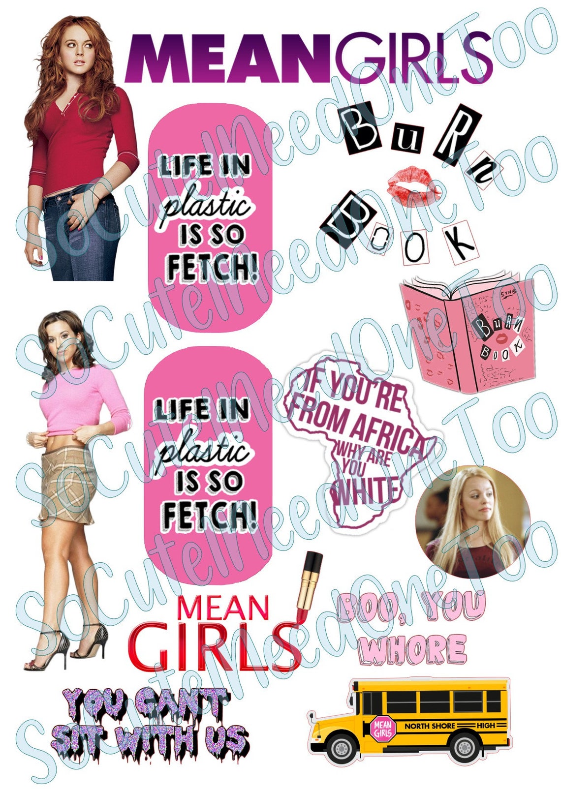 Mean Girls Decals Mean Girl Inspired Decals 3 Selections on | Etsy