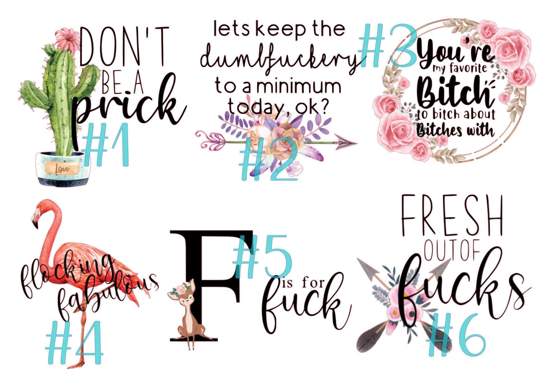 Adult Humor 12 Funny Adult Sayings Adult Decals Unique - Etsy