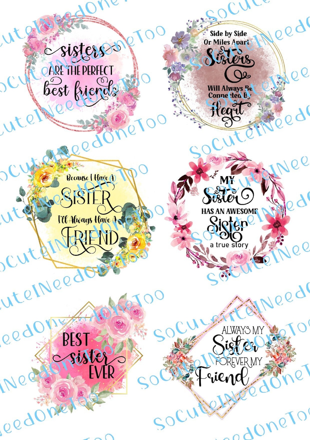 Best Sisters, Best Friends Decals, Best Sister Ever, Friends Forever ...